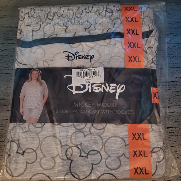 Intimates & Sleepwear | Disney Mickey Mouse Shorts Top Pajama Set Xxl ...